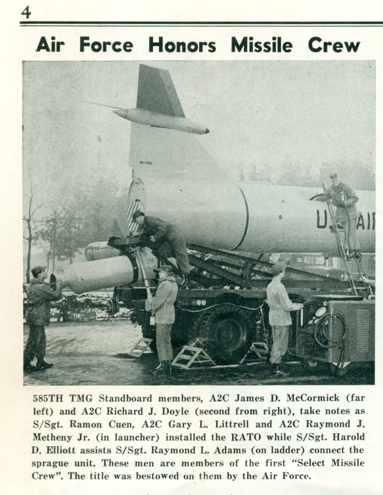 Select Missile Crew 1961 – TAC Missileers